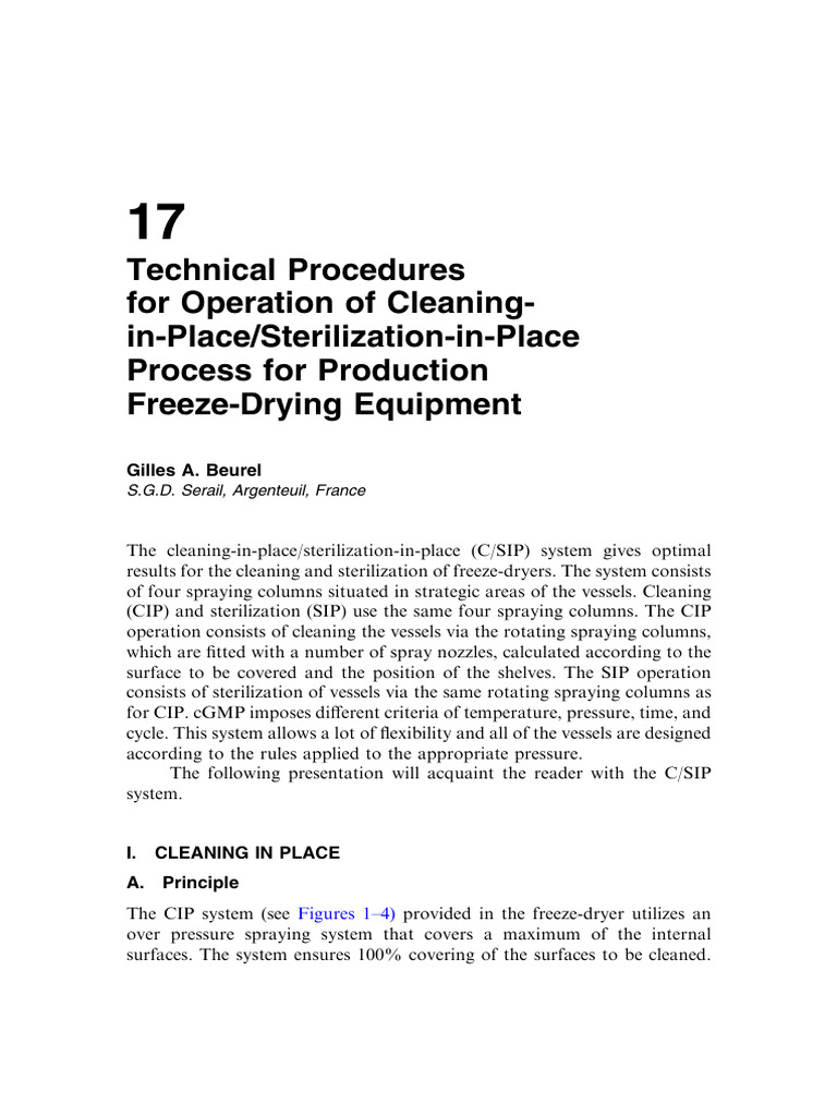 17.cleaning and Sterilization Process For Production | PDF | Vacuum ...