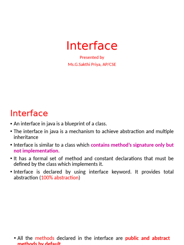 Interface Pdf Class Computer Programming Method Computer 2097