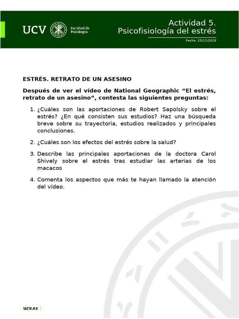 Ficha de Trabajo U7 (Actividad 5) | PDF