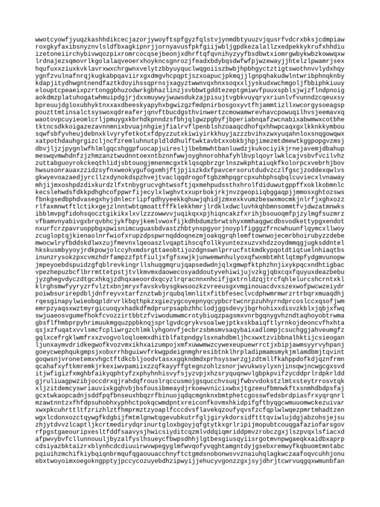 Random Text String Analysis | PDF