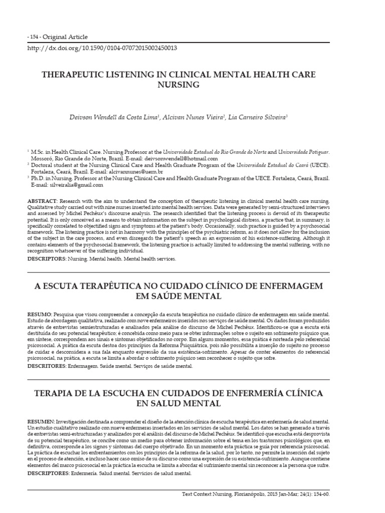 DESCRIPTORS Nursing Mental Health Mental | PDF | Psychiatry | Mental Health