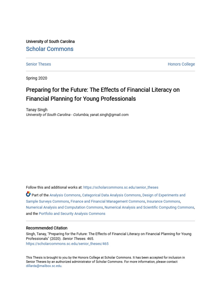 Preparing For The Future The Effects of | PDF | Cost Of Living ...