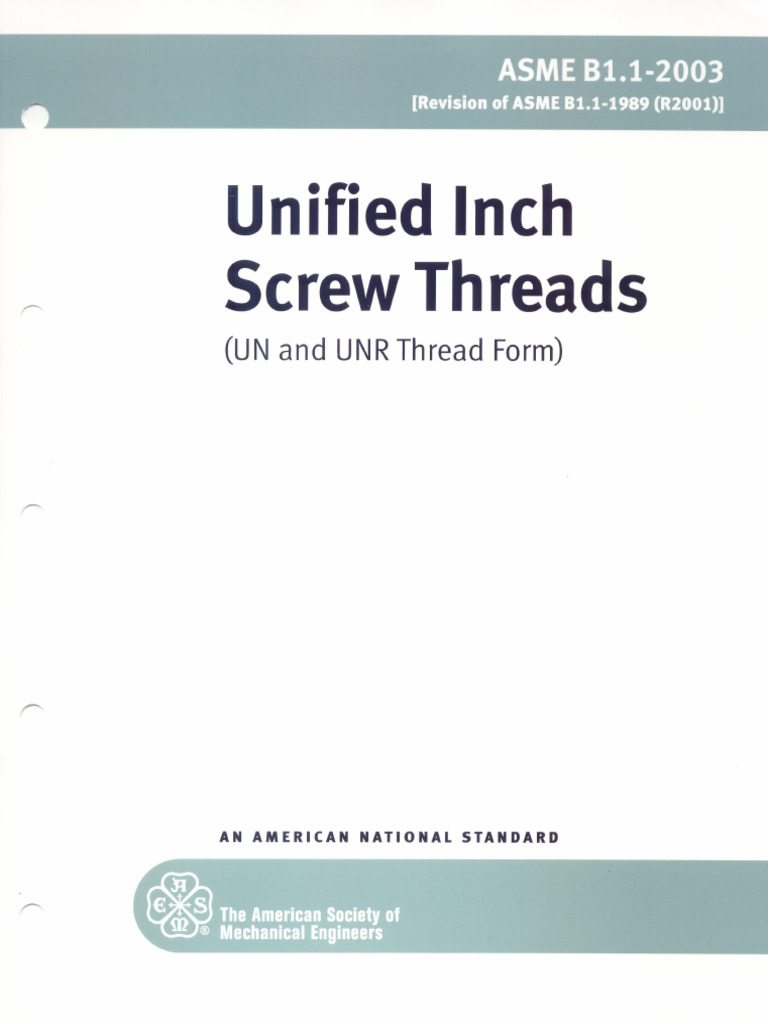 Asme B1.1 | PDF