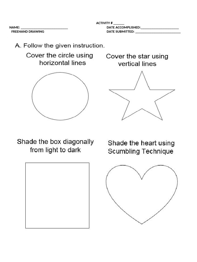 Activity #01 Freehand Drawing | PDF
