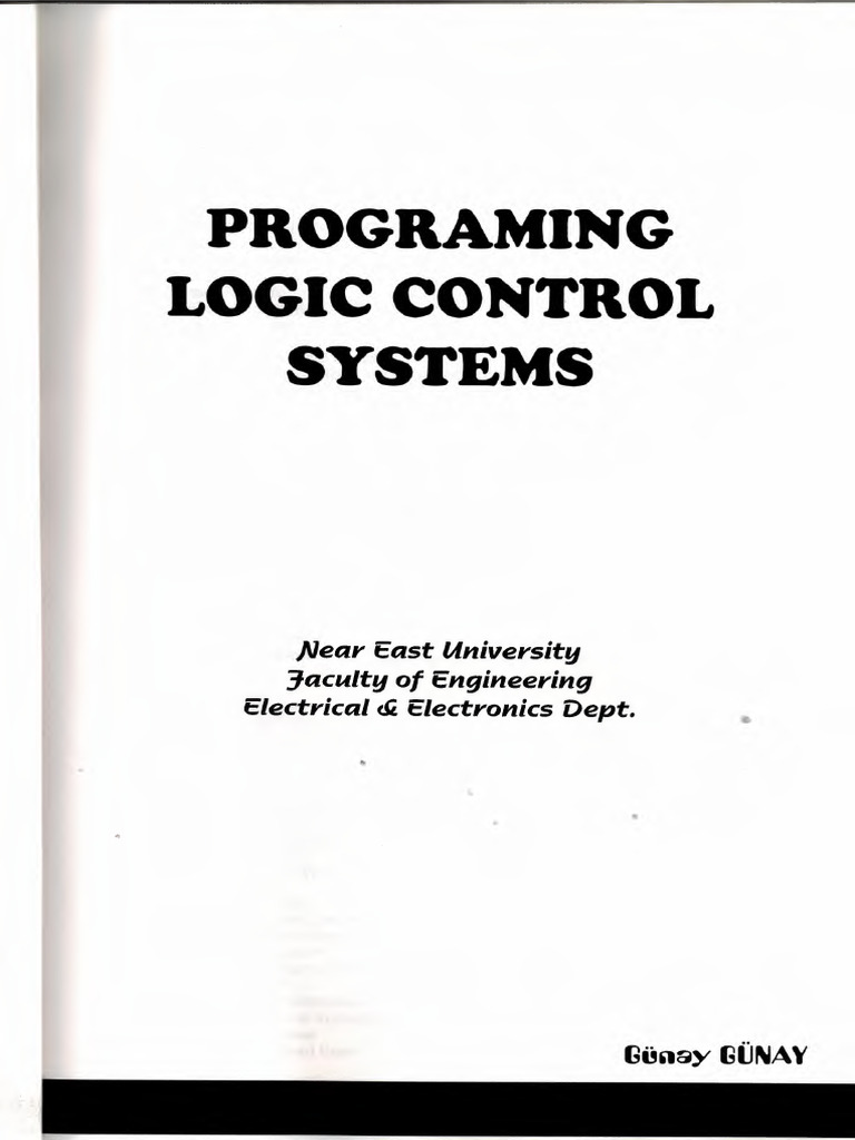 Programing Logic Control Systems: Near University) Acuity of Engineering Electrical Electronics ...