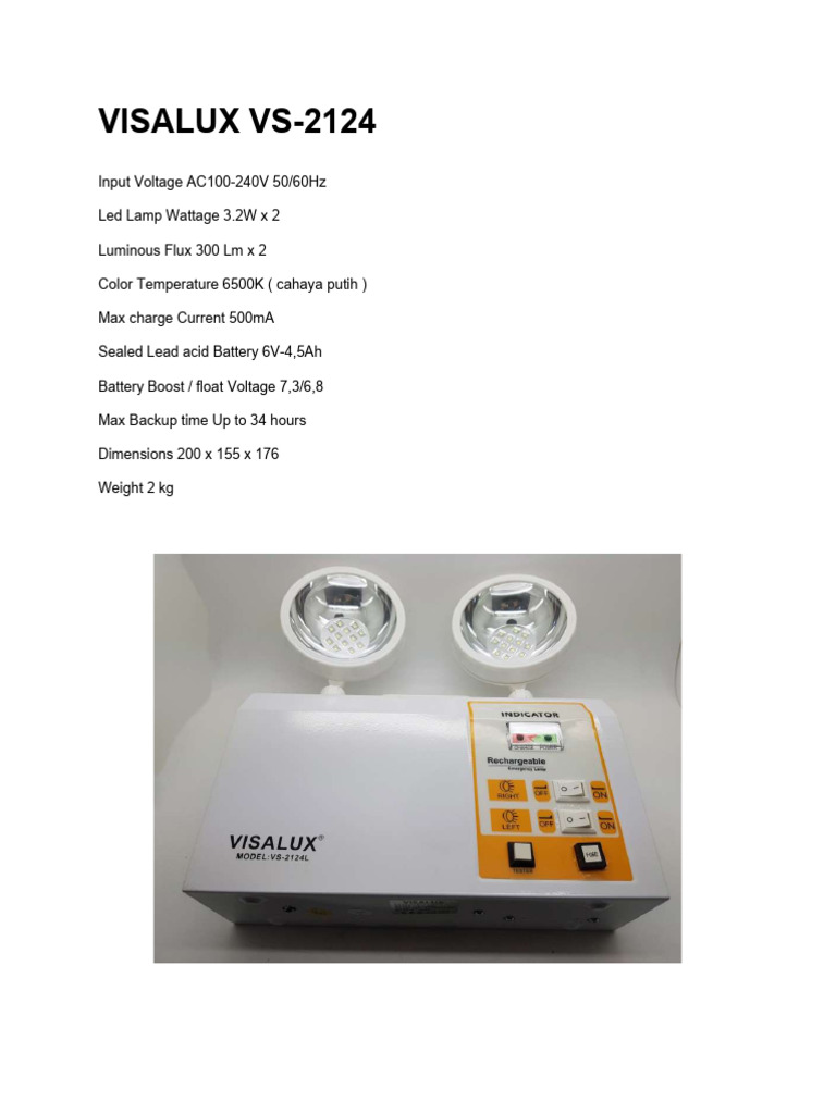 VISALUX VS-2124L | PDF