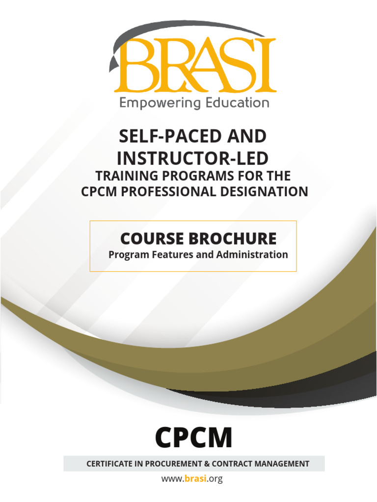 Brochure CPCM 2023V5 Compressed | PDF | Procurement | Supply Chain Management