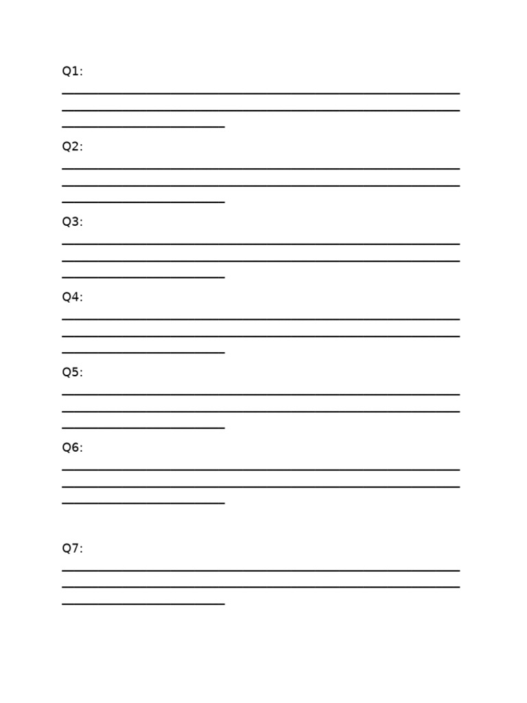 Answer Sheet Post It Note Game | PDF