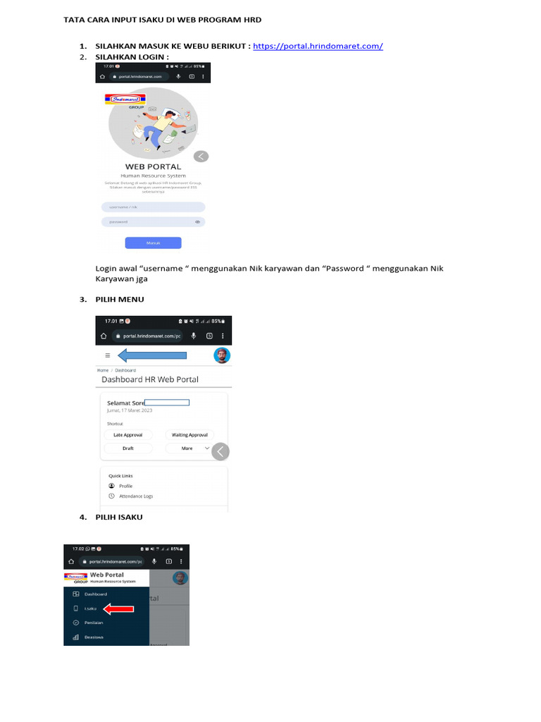 Tata Cara Input Ess | PDF