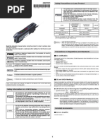 Keyence LJ-V7080 Sensor Specifications | PDF | Laser | Light