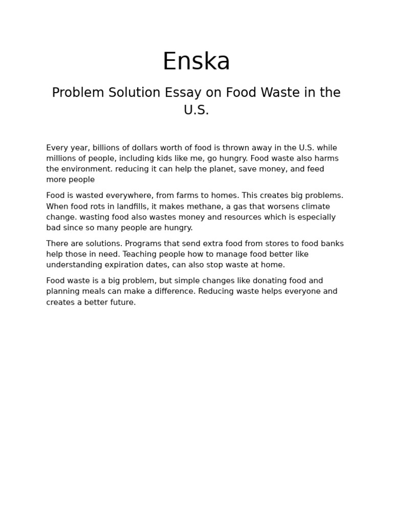 Enska Essay | PDF