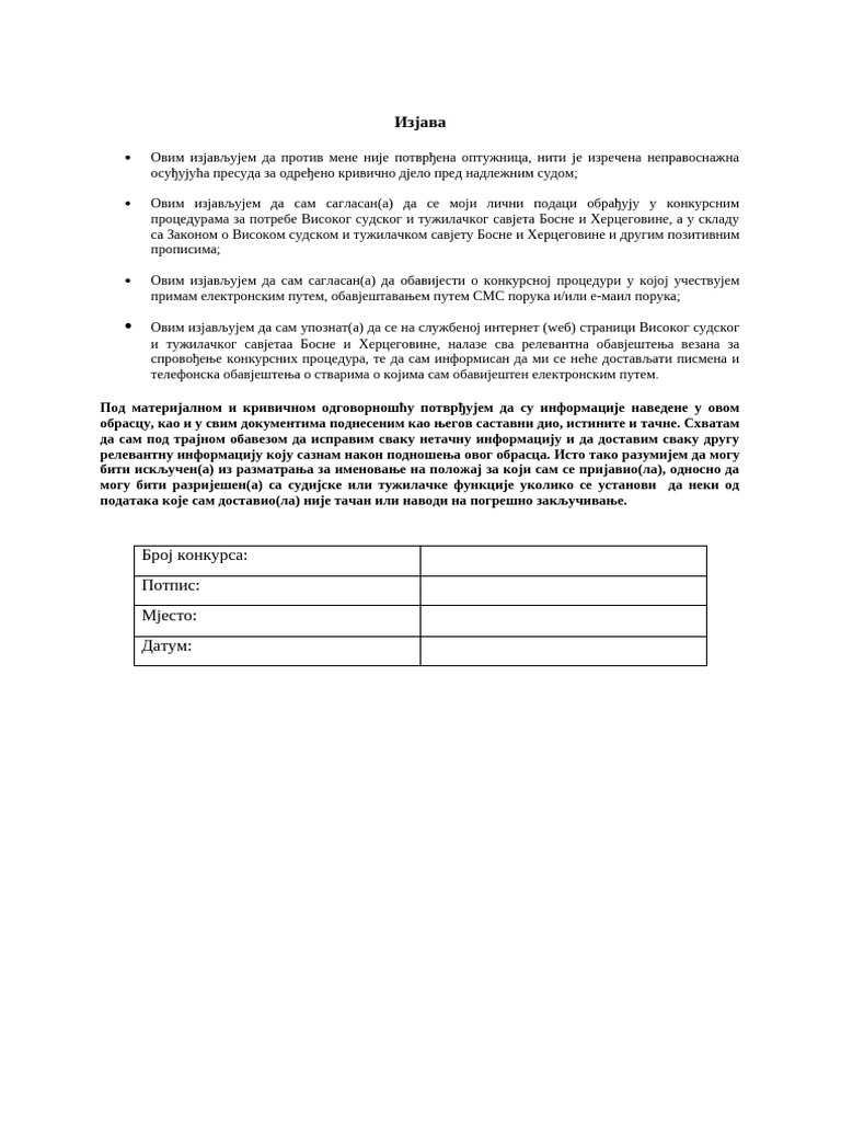 Izjava Srp Cir (1) | PDF