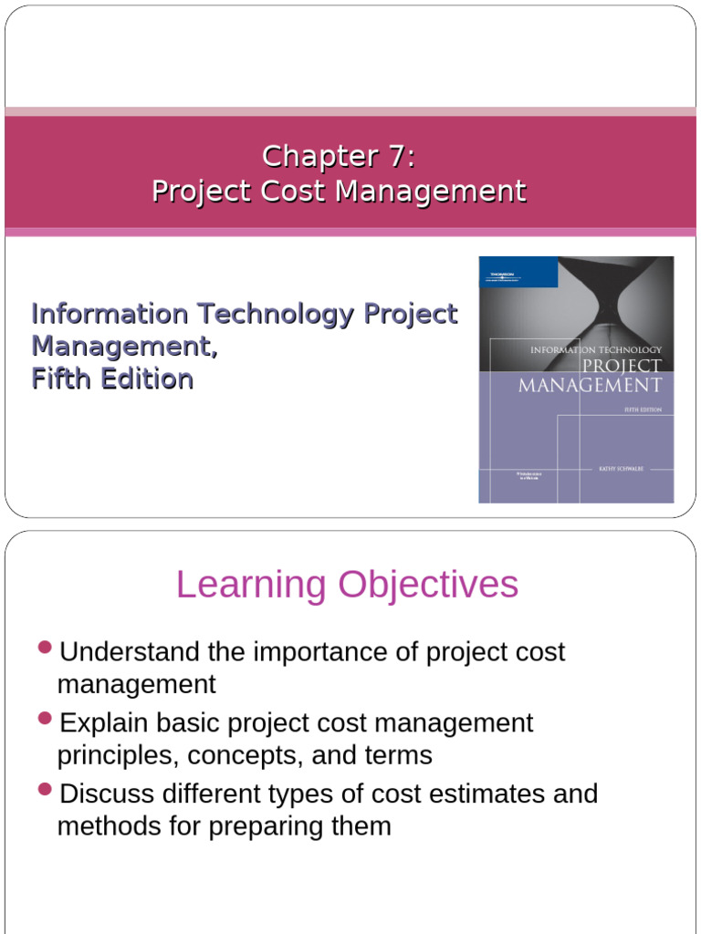 Chapter 7 ProjectCost | PDF | Project Management | Business