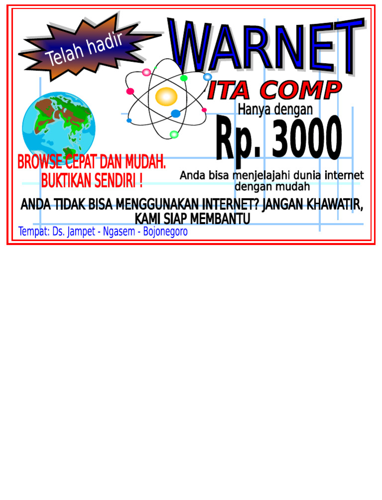 Brosur Warnet | PDF