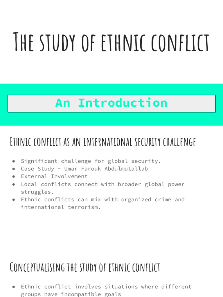 Understanding Ethnic Conflict Dynamics | PDF