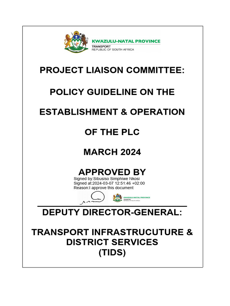 Project Liaison Committee Guidelines | PDF | Employment | Road