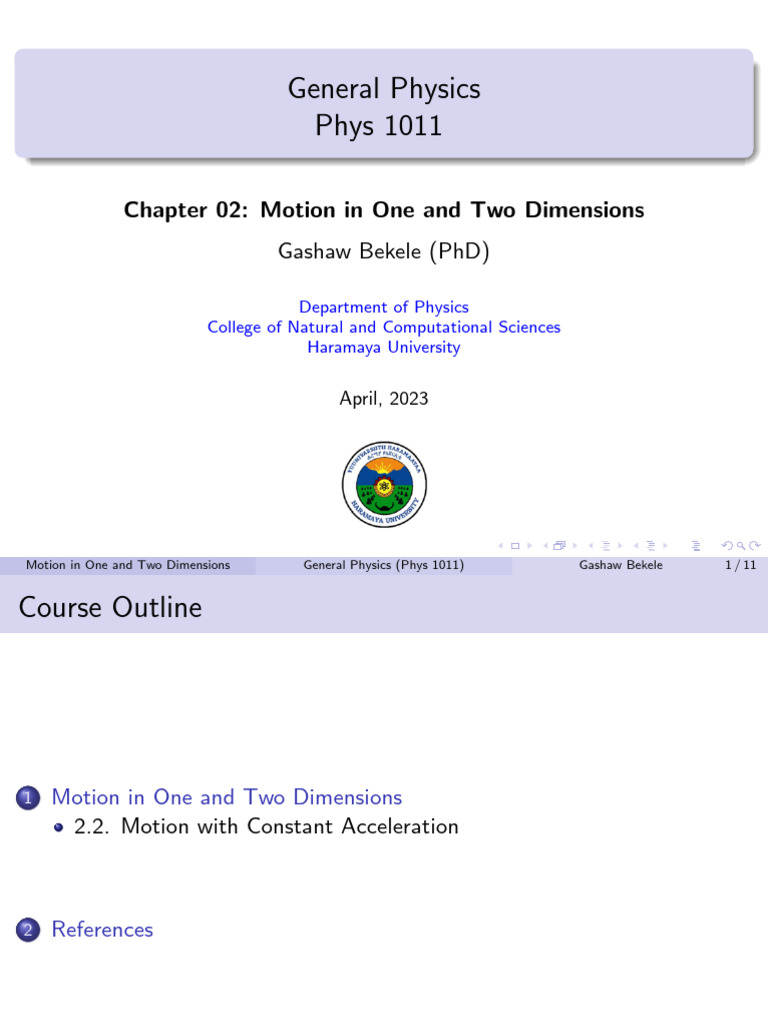 chap02-topic02 (1) | PDF | Acceleration | Velocity