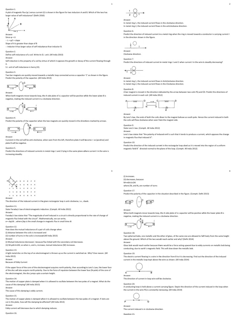 Chapter 6 Emi - Srmps | PDF | Electromagnetic Induction | Inductance