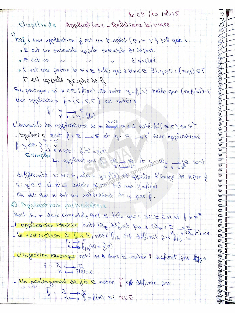 Chapitre 2 - Alg 1 | PDF