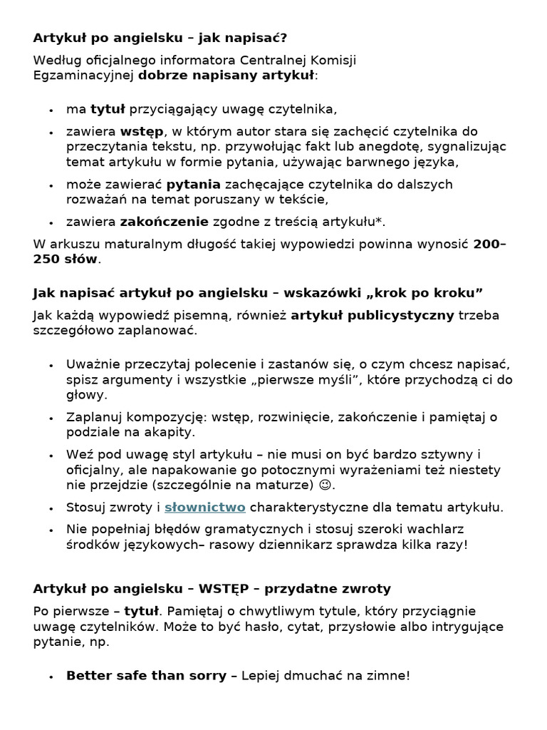 Article - How To Write | PDF