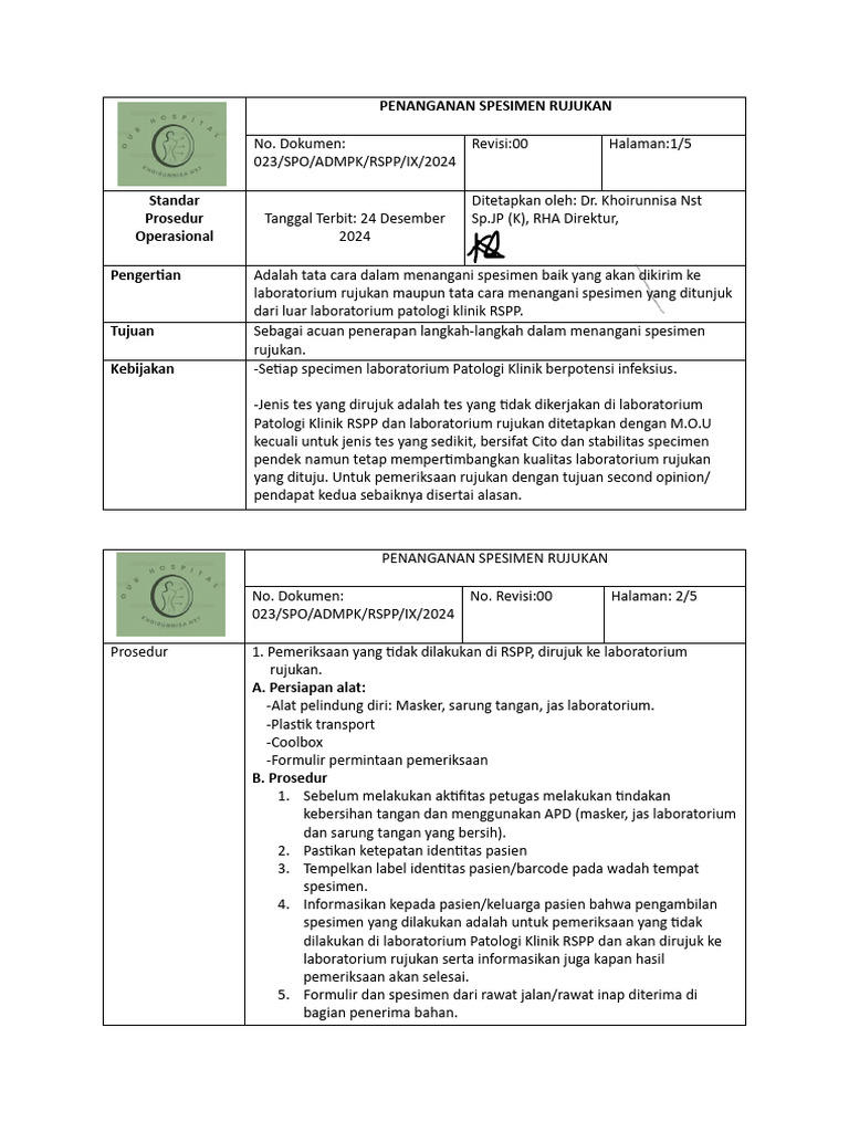 Tugal GLP - 2401011221 - SOP GLP - 1 | PDF