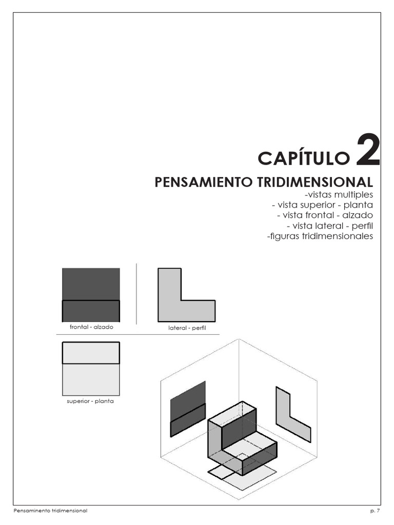 Ejercicios pensamiento tridimensional | PDF