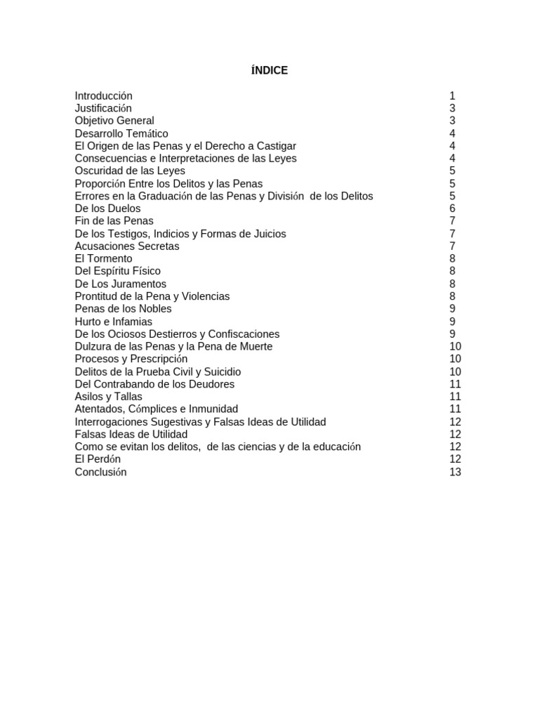 Analisis Del Libro Los Delitos Y Las Penas Pdf Castigos Derecho Penal 5099