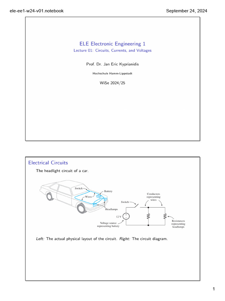 Ele Ee1 w24 V01.notebook September 24, 2024 | PDF