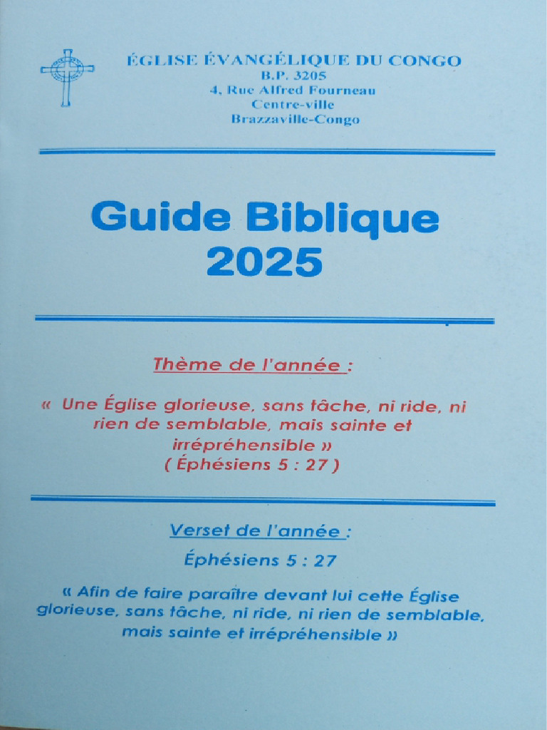 Guide Biblique 2025 | PDF