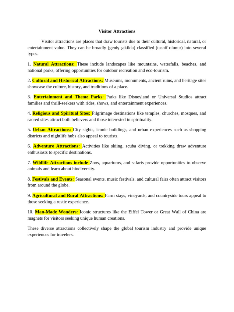 Visitor Attract | PDF