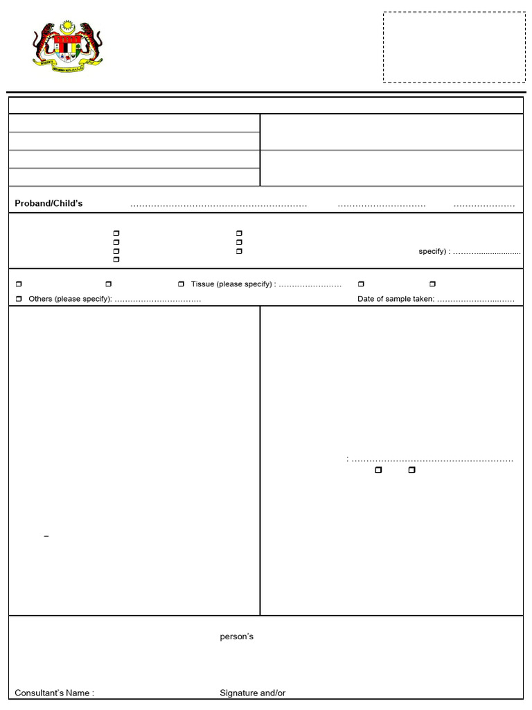 Request Form Molecular Diagnostic Services Umd v9.3 1 | PDF | Genetic ...