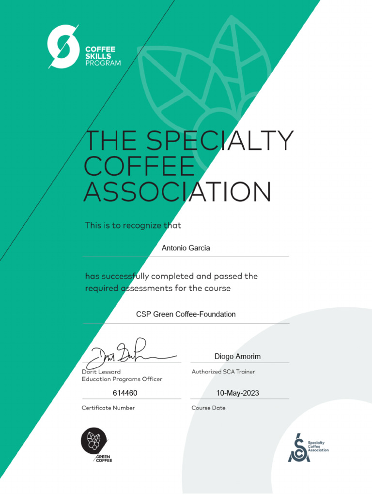 CoffeeCertificate 3 | PDF