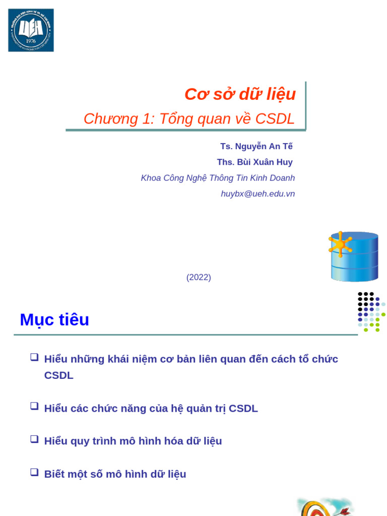 CSDL - Ch1.tong Quan Ve CSDL | PDF