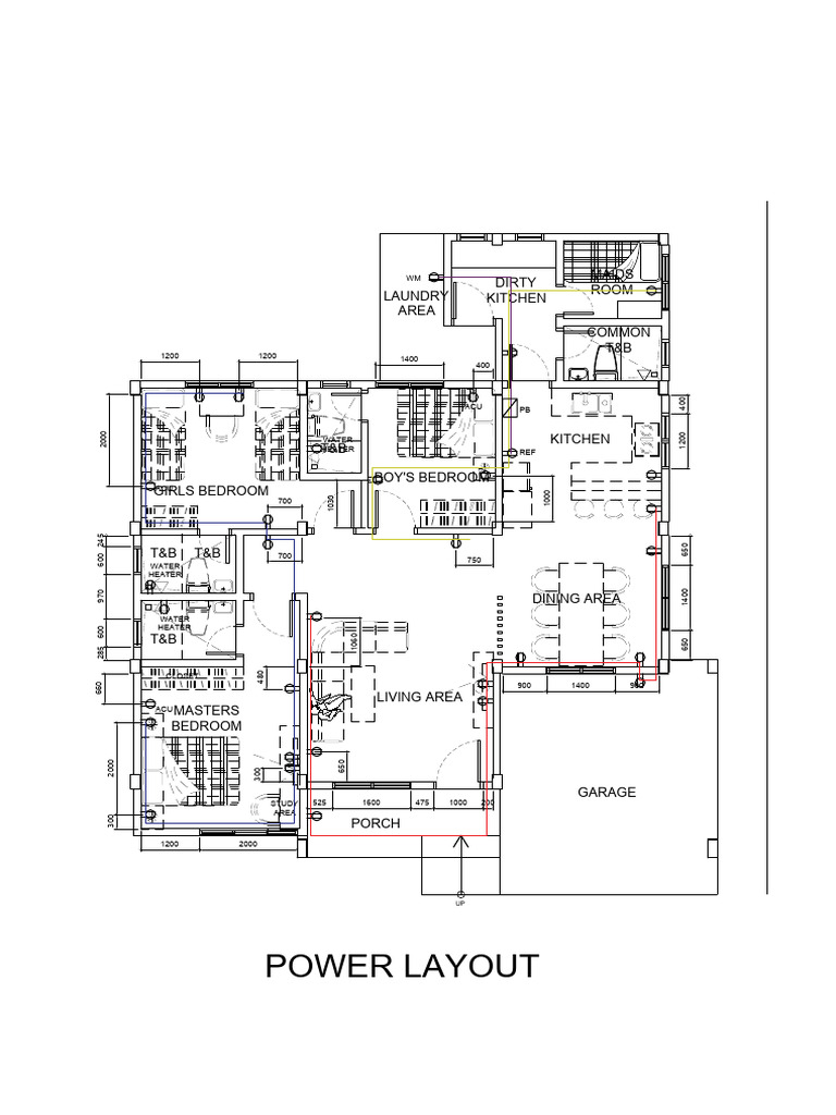 Bungalow electrical layout | PDF | Buildings And Structures | Houses