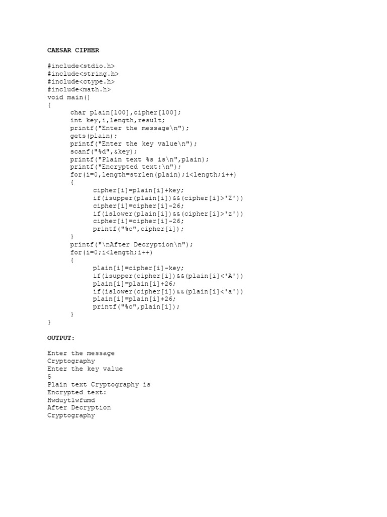 Cns Lab Set | PDF | Cipher | Espionage Techniques