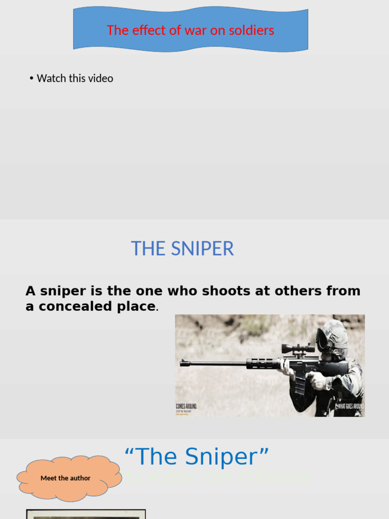 "The Sniper": War's Impact on Mood | PDF | Irish Republicanism | Ireland