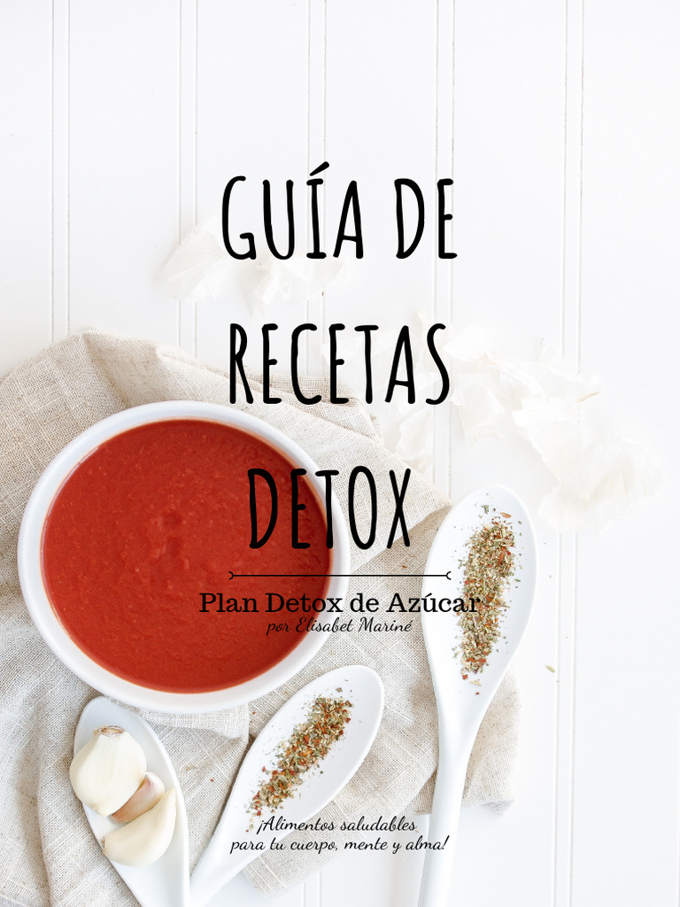Guía de Recetas Detox de Azúcar | PDF | ensalada | Cocina