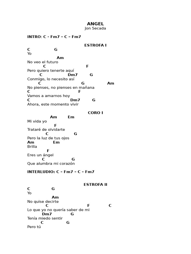 Angel - Jon Secada | PDF