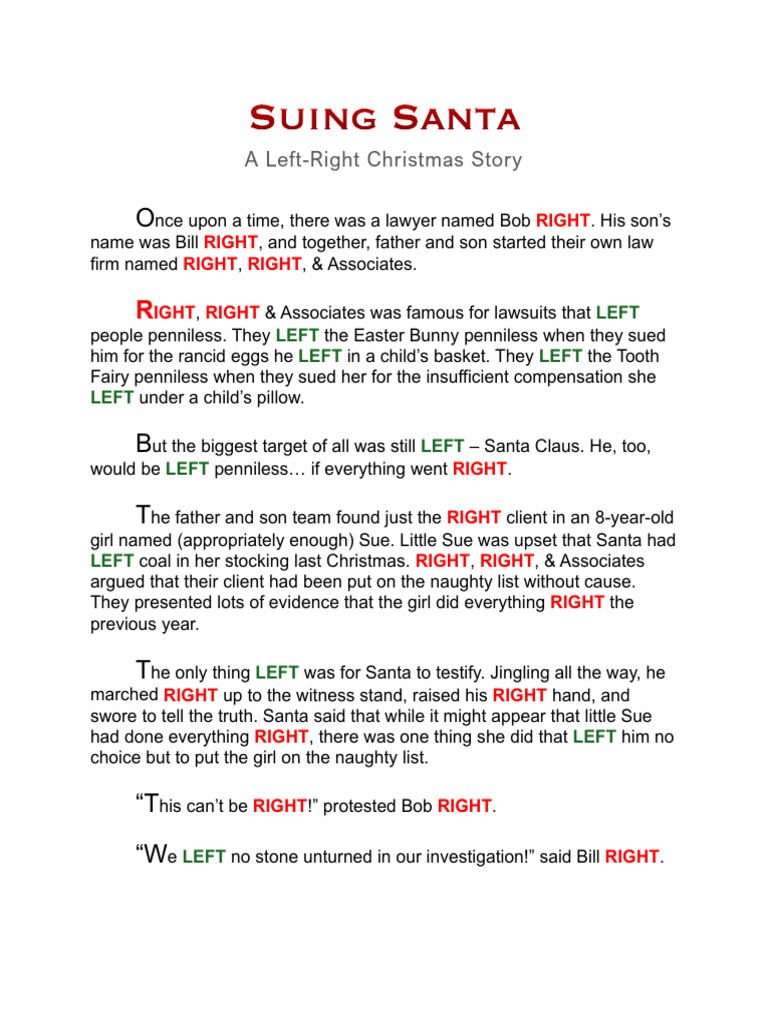 left-right-suing-santa24 | PDF | Santa Claus