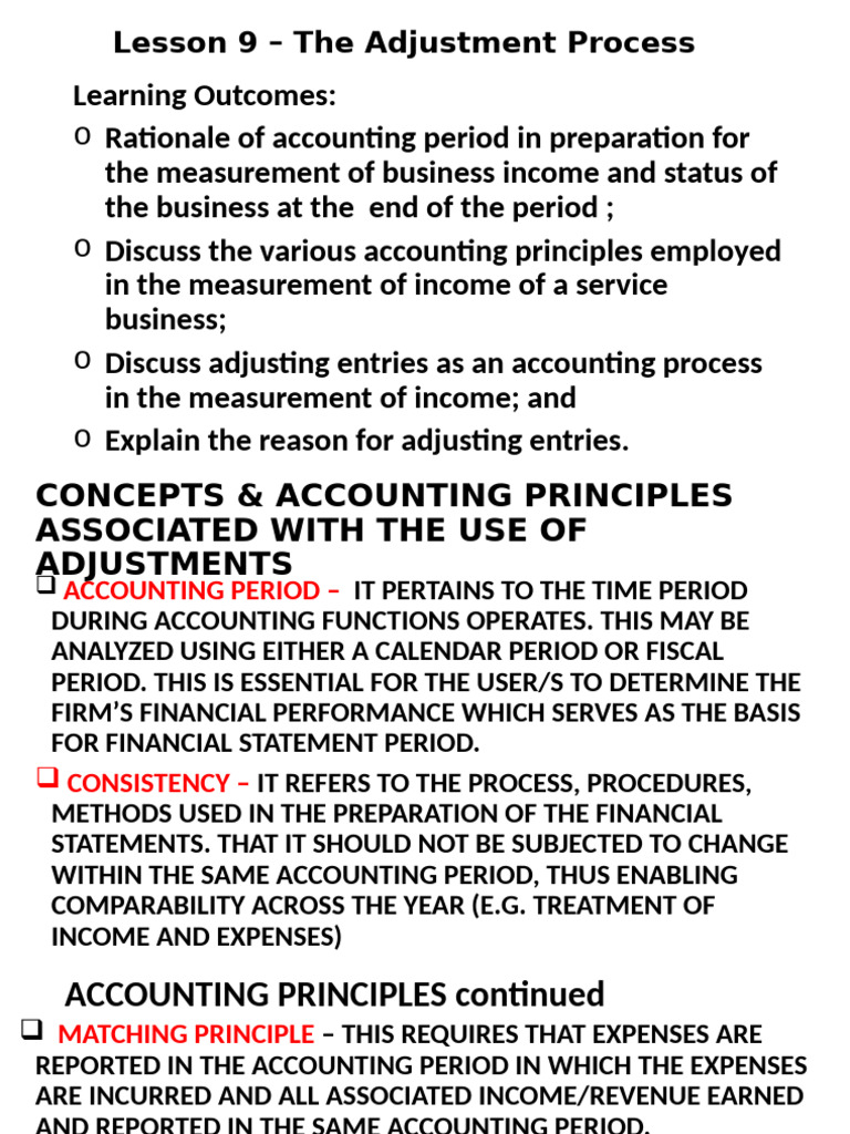 Adjustments and Aje Overview | PDF | Deferral | Accrual