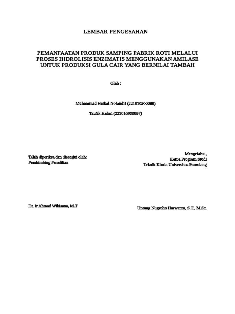 LEMBAR PENGESAHAN.docx | PDF
