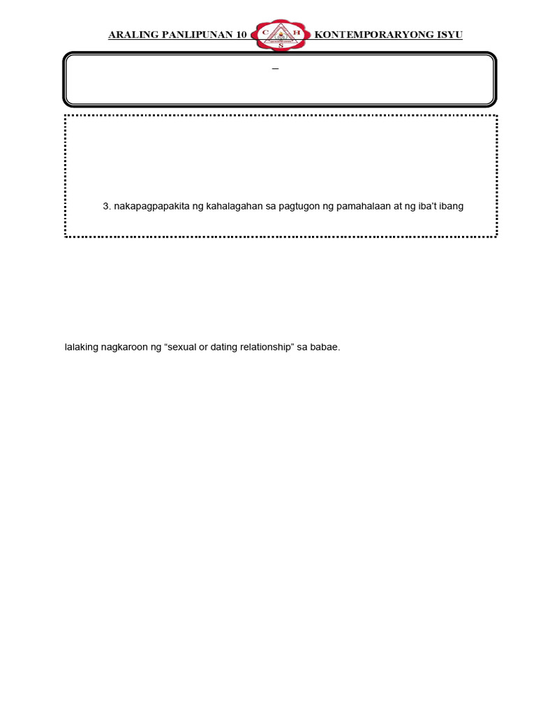 AP10 Quarter-3 LAS Week-6 | PDF