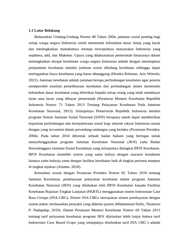 Faktor Penyebab Pending Klaim BPJS Kesehatan | PDF