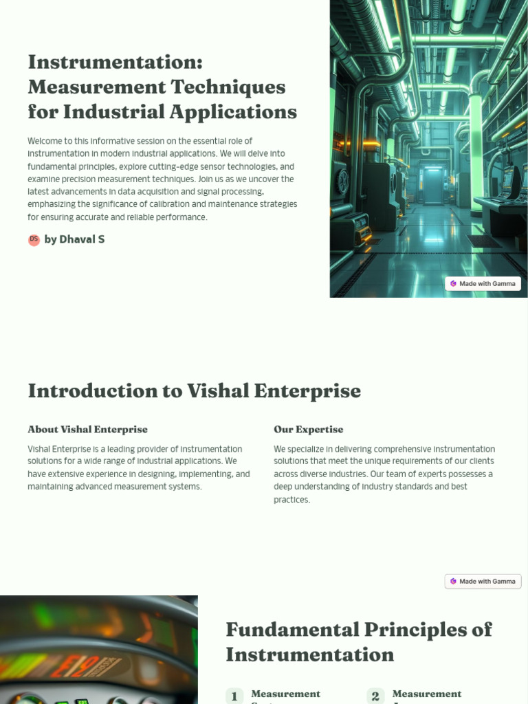 Industrial Instrumentation Techniques | PDF | Instrumentation ...