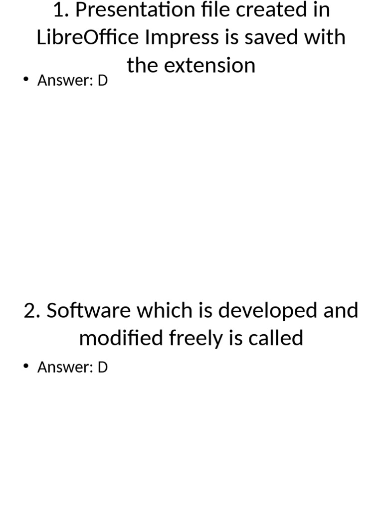 LibreOffice Presentation | PDF | Spreadsheet | Information Technology