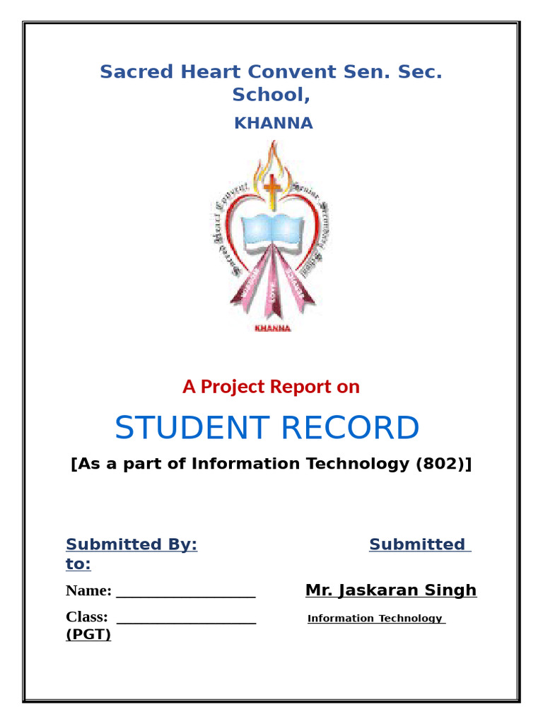 School Management System Project Report | PDF | Databases | My Sql