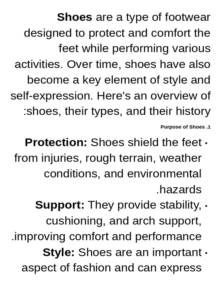 shoes | PDF