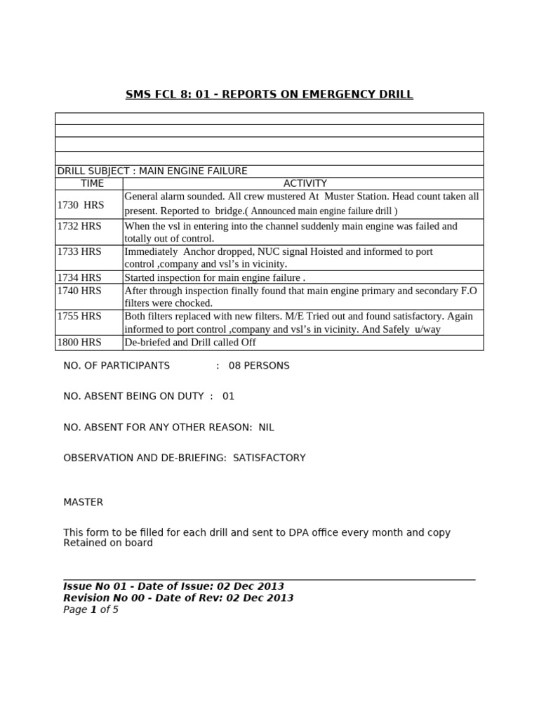 2-Main Engine Failure | PDF