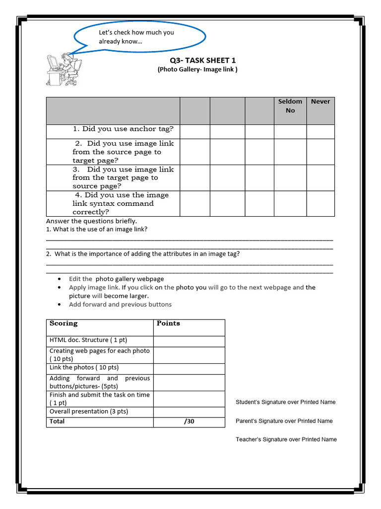 Q3 TASK SHEET 1 PHOTO GALLERY Image Link | PDF