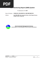 SMR Form - Self-Monitoring Report | PDF | Wastewater | Waste Management